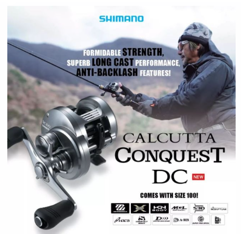 2020 SHIMANO SHIMANO CALCUTTA CONQUEST DC 101 101HG BAI CASTING REEL ...