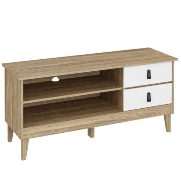 Meja TV Corus Orbitrend Sonoma Light + White 120x39x54 | Lazada Indonesia