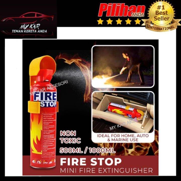 Mini Portable Fire Extinguisher Foam Home Car Lorry Kitchen Store Room ...