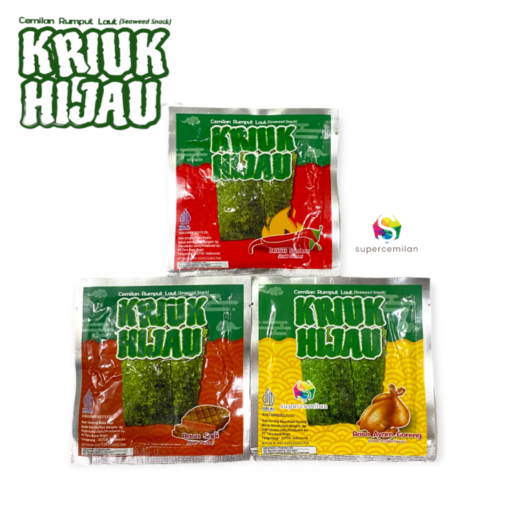 Kriuk HIjau Nori Snack Rumput Laut | Lazada Indonesia