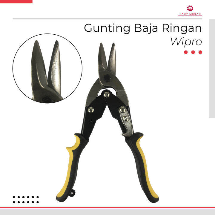 WIPRO Gunting Hollow 10 Inch Baja Ringan Gunting Seng Aviation Snips ...