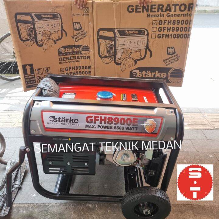 GENSET GENERATOR TEMBAGA 5500 WATT ELECTRIC STARTER GFH 8900E STARKE ...