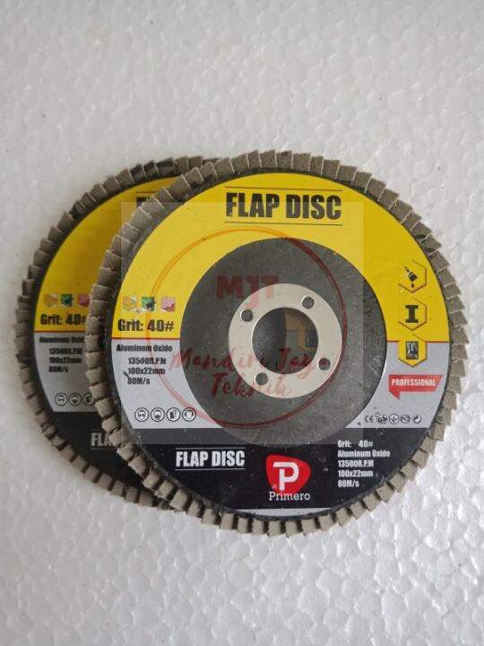 Amplas Ampelas Susun Flap Disc Batu Gerinda Grinda 4" 4inch 4 inch Grit ...