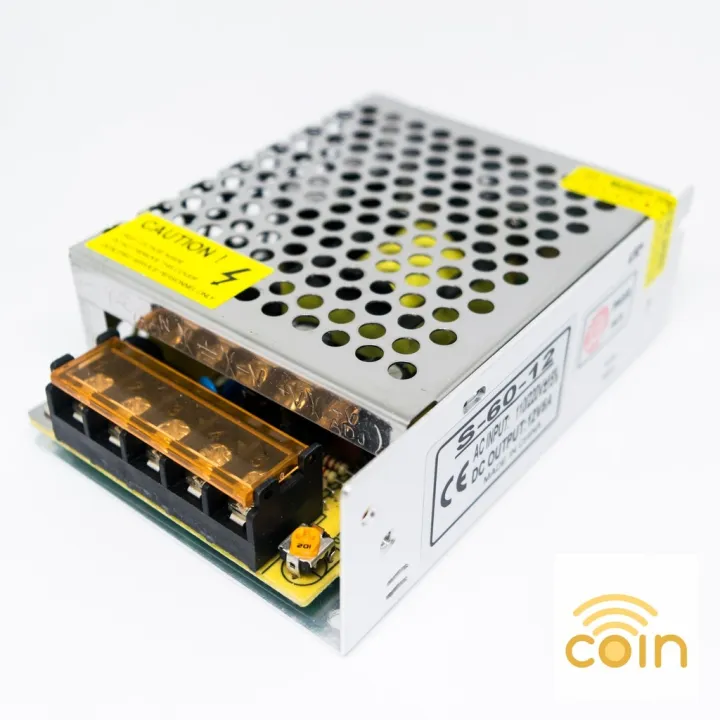 Centralized Power Supply 110/220V to 12V 5A AC-DC Voltage Transformer ...