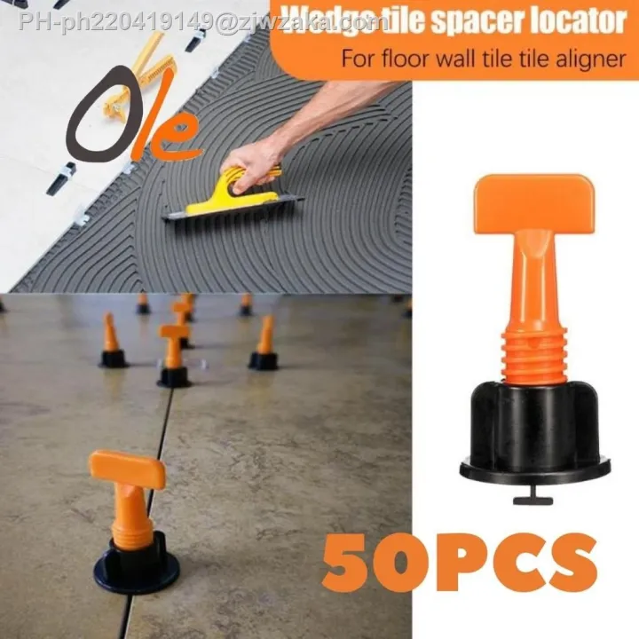 floor tiles 50Pcs Alignment Tile Leveling Wedges Tile Spacers System ...