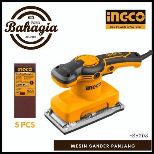 SANDER MESIN AMPLAS KAYU DUDUK PERSEGI PANJANG PENGHALUS KAYU INGCO ...