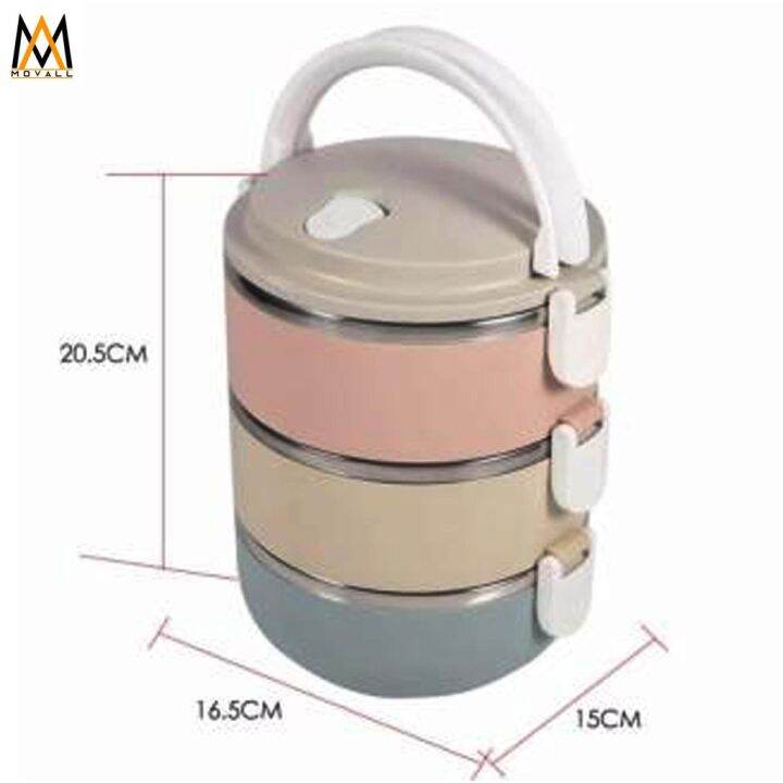 High Quality Lunch Box 3 Layers Stainless Steel | Lazada PH
