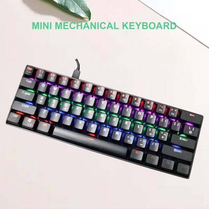 DK61 Wired Keyboard Quick Response Mechanical Keyboard Plug Play ...