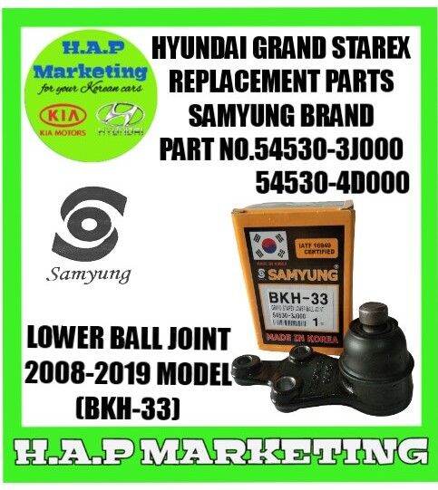 LOWER BALL JOINT FOR GRAND STAREX (REPLACEMENT) (BKH-33)/54530-3J000 ...