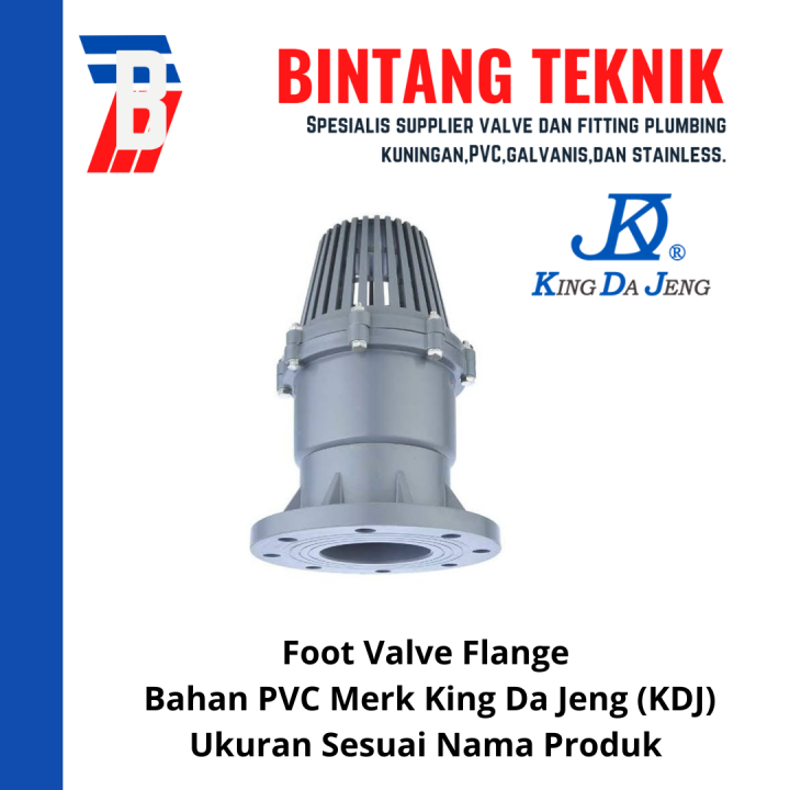 Foot Valve Flange 6" inch PVC Merk KDJ JIS 10K | Lazada Indonesia
