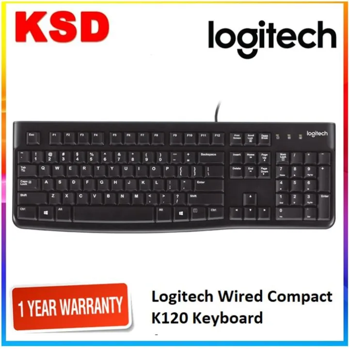 Logitech K120 USB Keyboard / K120/ MK120/ MK220 Keyboard ( Original Logitech Malaysia Stock ...
