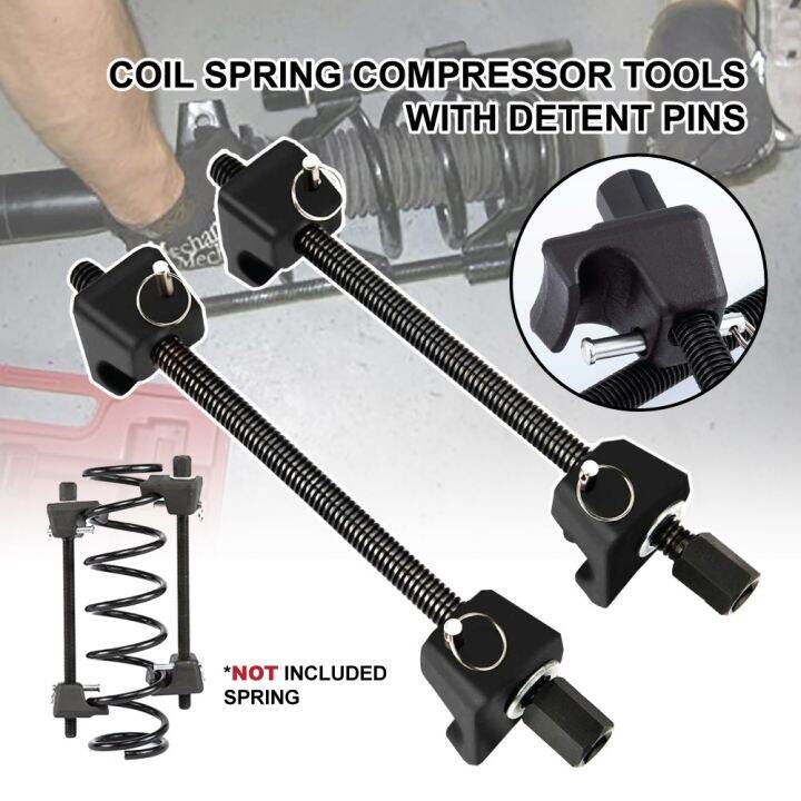 2pcs Coil Spring Compressor Tool Kit Heavy Duty Spring Pressure ...