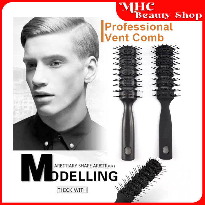 Plastic Vent Hair Brush Comb Anti-Static, Massage Hair Care Ribs Comb ...