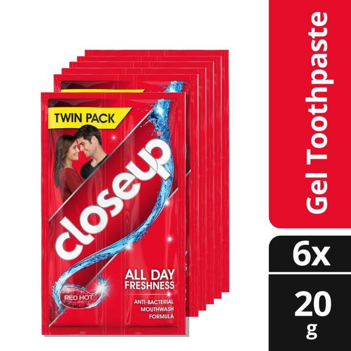 Close Up Toothpaste Red Hot 20g Set of 6 | Lazada PH
