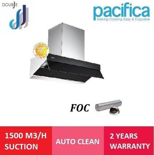 Pacifica VX7 Galador Heat AutoClean Slanted Hood With Built-In Hobs ...