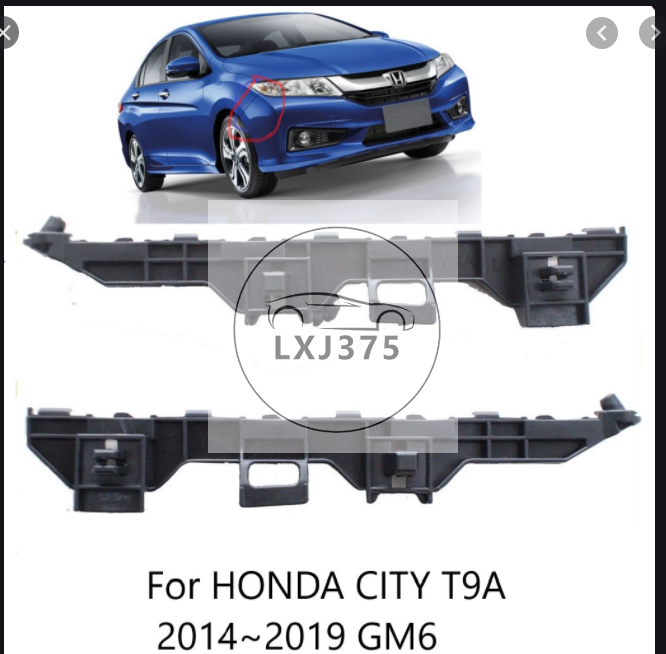 HONDA CITY 2014 ~2020 FRONT BUMPER SIDE BRACKET RH/LH 71193-T9A/71198 ...