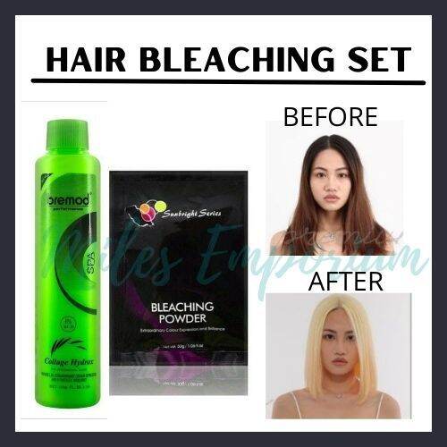 Hair Bleaching Set - 100ml Oxidizer + 30g SBS Bleach Powder | Lazada PH