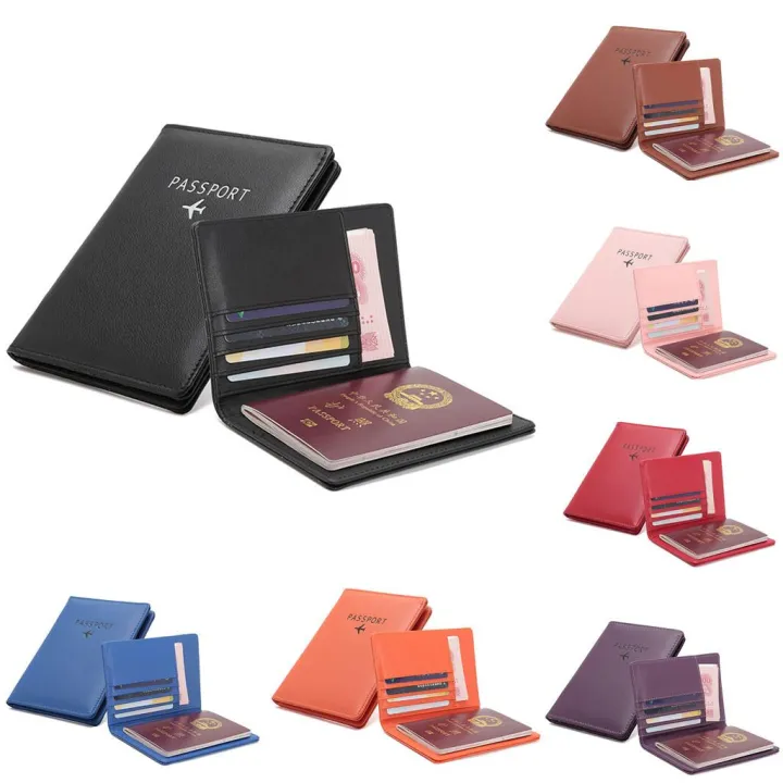 Neutral Multi-purpose Travel Passport Wallet Tri-fold Document ...