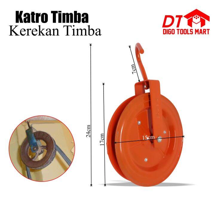 Katrol Timba Sumur Roda Timba Sumur | Lazada Indonesia