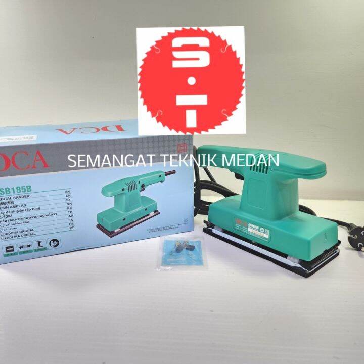 ASB185B MESIN AMPLAS ORBITAL SANDER KAYU PERSEGI PANJANG DCA ASB 185 B ...