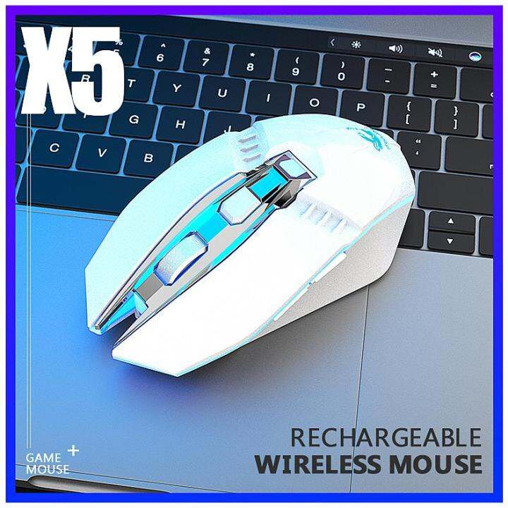 X5 Wireless Gaming Mouse Rechargeable 500mAh Battery Bluetooth 3.0+5.0 ...