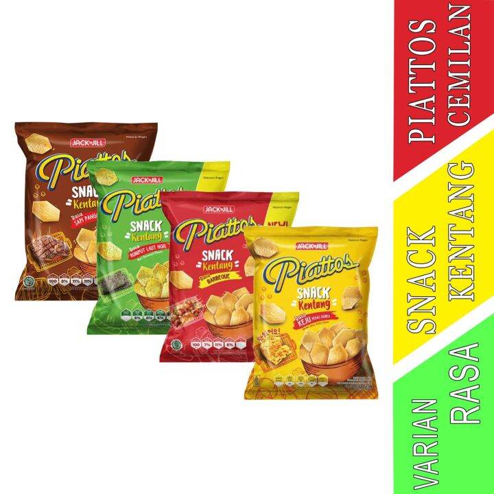 RUMPUT LAUT- SNACK KENTANG- PIATTOS- SAPI PANGGANG- BARBEQUE- KEJU ...