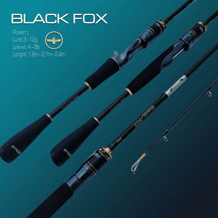 Cần câu lure thái lan BLACK FOX Power L đầu bu chống xoắn chất liệu ...