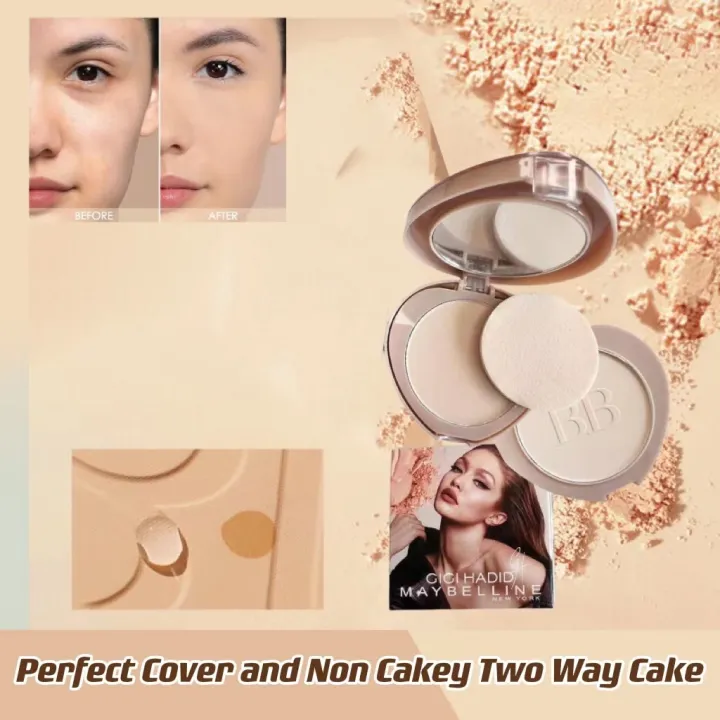 Compact Powder 2-way-cake Oil Control Concealer Matt Pressed Powder ...