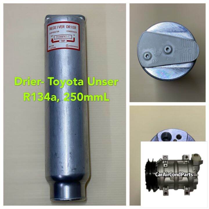 Receiver Drier, DENSO, Toyota Unser R134a, 250mmL, Denso System. | Lazada