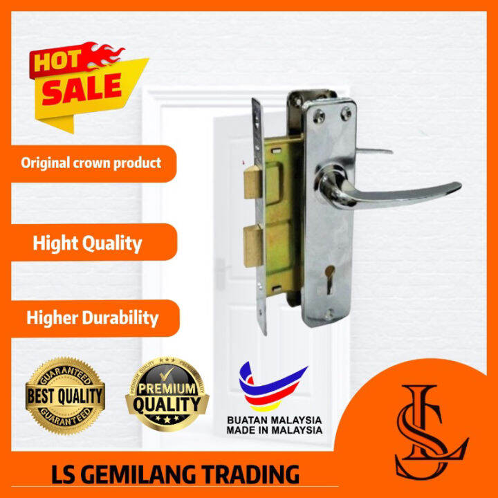 Original crown Door Lock in Malaysia crown 3-Level mortise lock mortice ...
