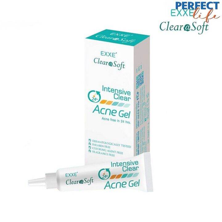 Exxe Clearasoft Intensive Clear Acne Gel 15 g เอ๊กซ์เซ่ เคลียราซอฟท์ แอ ...