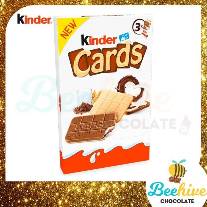 Kinder Cards Crunchy Biscuit Chocolate Filling T2x3 76g | Lazada