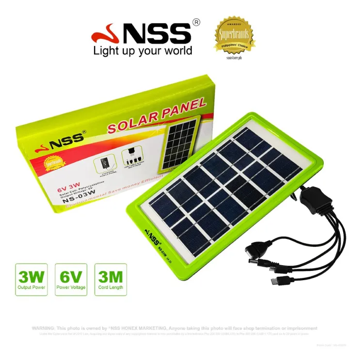 popular ⚡️ ⚡️ NSS 6V 3W Solar panel polycrystalline USB cable inside ...