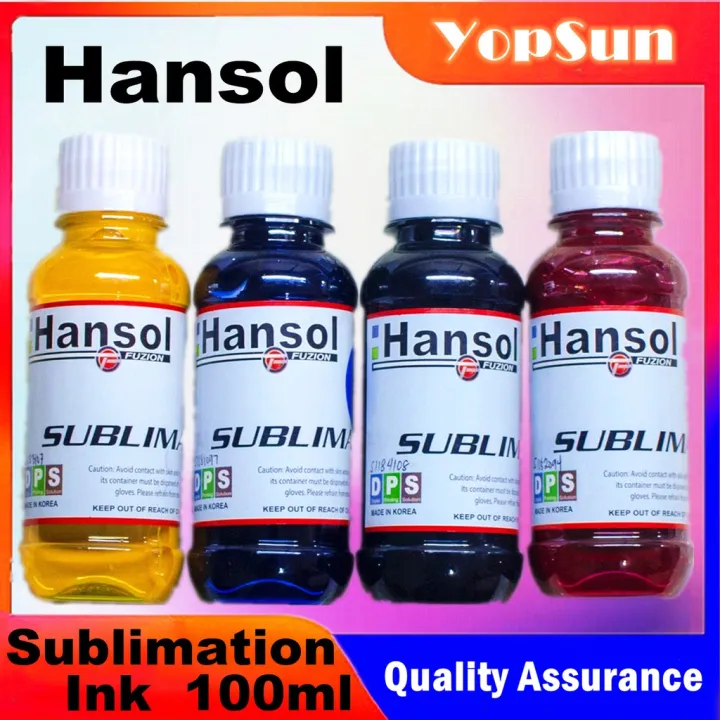 Hansol Sublimation Ink Vibrant 100ml 6 Colors | Lazada PH