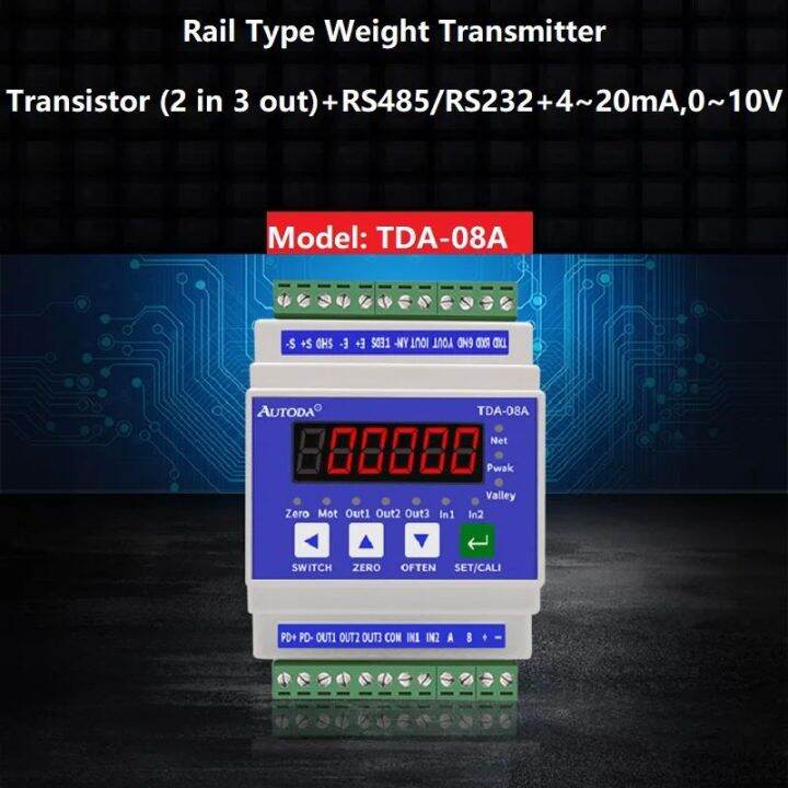 New RS232 RS485 High-precision rail-type weight transmitter instrument ...