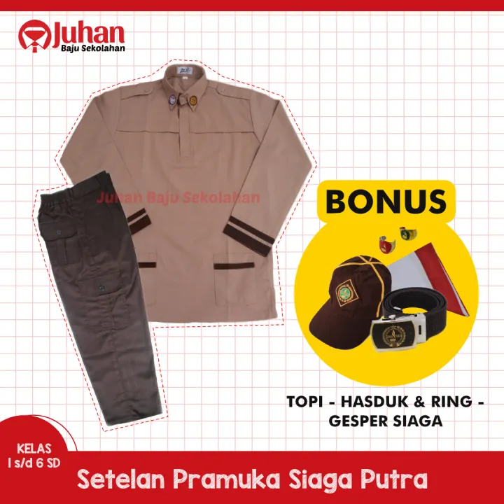 Setelan Seragam Pramuka Siaga SD Seragam Siaga SD Baju Pramuka SD ... Setelan Seragam Pramuka Siaga SD Seragam Siaga SD Baju Pramuka SD ...