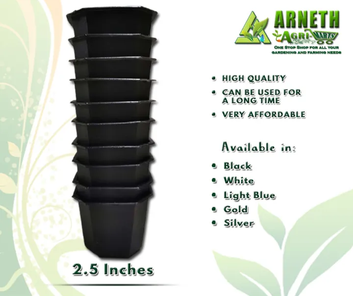 SMALL OCTAGON POTS / PLANT POTS / POTS FOR PLANTS (2.5 INCH) (10PCS ...
