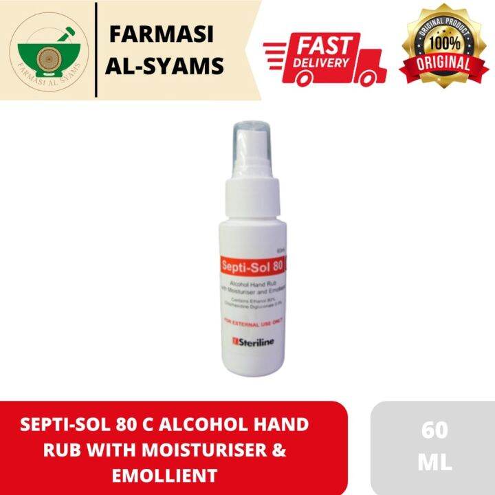 Septi-Sol 80 Alcohol Sanitizer Spray 60ml (Hand and Surface) | Lazada