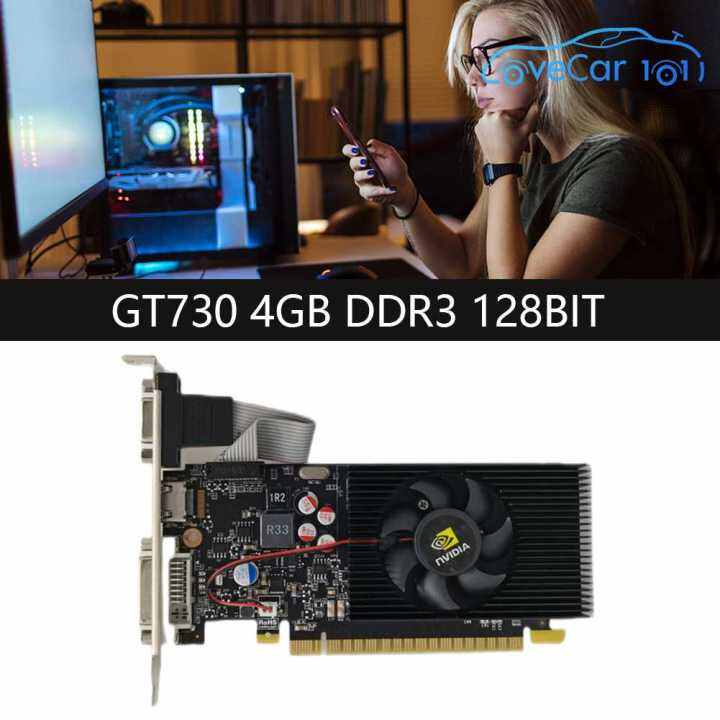 GT730 128BIT Game Video Card PCI-express2.0 16X 4GB DDR3 Desktop ...