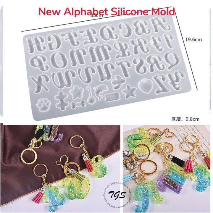 ~TGS~ 26 Letters Epoxy Resin Silicone Mold | Lazada