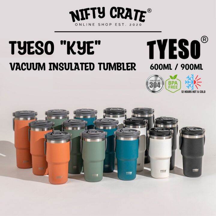 Original TYESO Kye w MULTIPURPOSE LID Vacuum Insulated Tumbler bottle ...