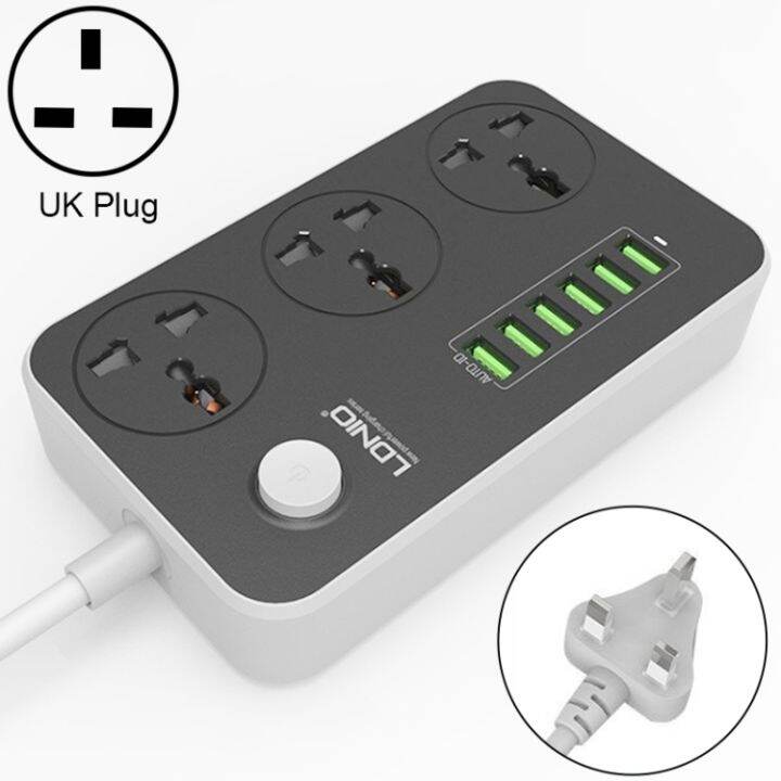 LDNIO SC3604 6 x USB Ports Multi-function Travel Home Office Socket ...