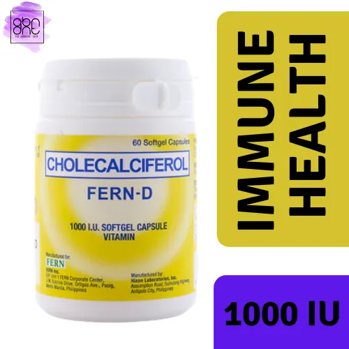 FERN D 1000 IU 60 softgels | Vitamin D 100% AUTHENTIC! | Lazada PH