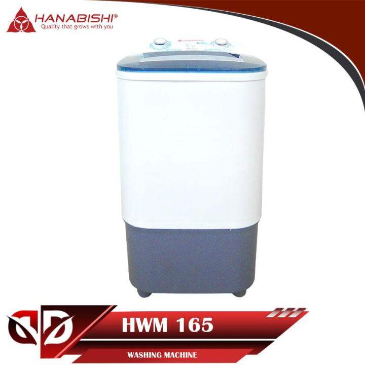 HANABISHI SINGLE TUB WASHING MACHINE HWMBD-165GRY | Lazada PH