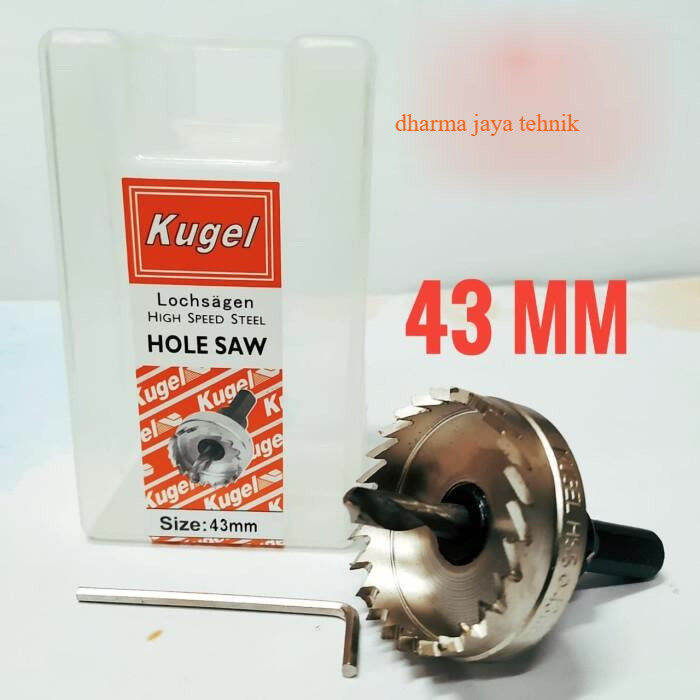 Holesaw Besi HSS 43mm Kugel | Hole saw Mata Bor Lubang Besi 43 mm ...
