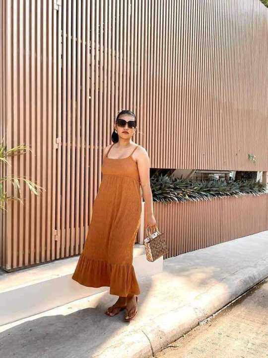 Nami Maxi Dress - Cotton Bark Fabric | Lazada PH