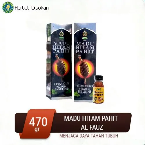 Madu Hitam Pahit Al Fauz Plus Propolis Original Kemasan Baru | Lazada ...