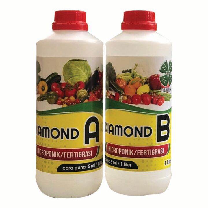 Baja A B X 2 Botol 1L Formulasi Baharu Sesuai Untuk Hidroponik ...