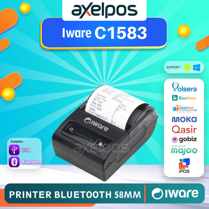 Mini Printer Bluetooth Thermal Kasir 58mm Iware C5813 | Lazada Indonesia