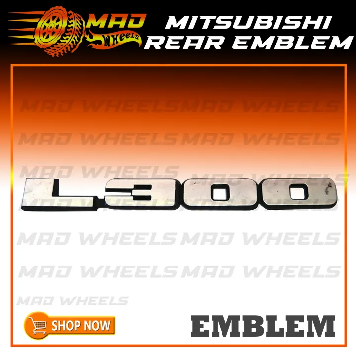 Mitsubishi L300 Rear Trunk Emblem Badge (Chrome Coated) | Lazada PH
